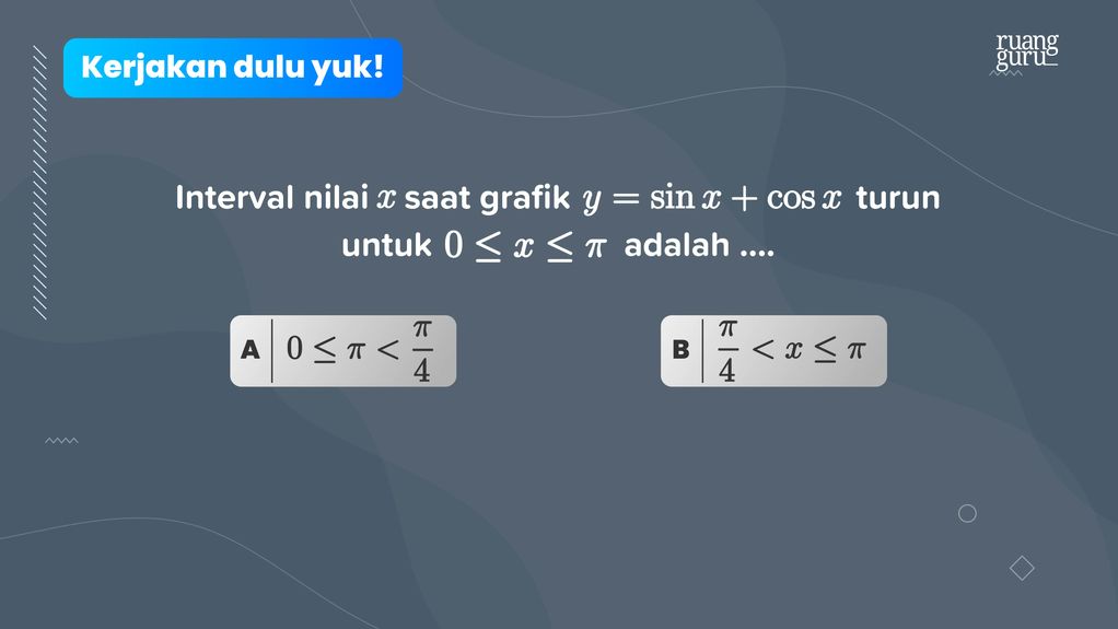 Nilai Minimum Dan Maksimum Fungsi Trigonometri Idschool BUKU